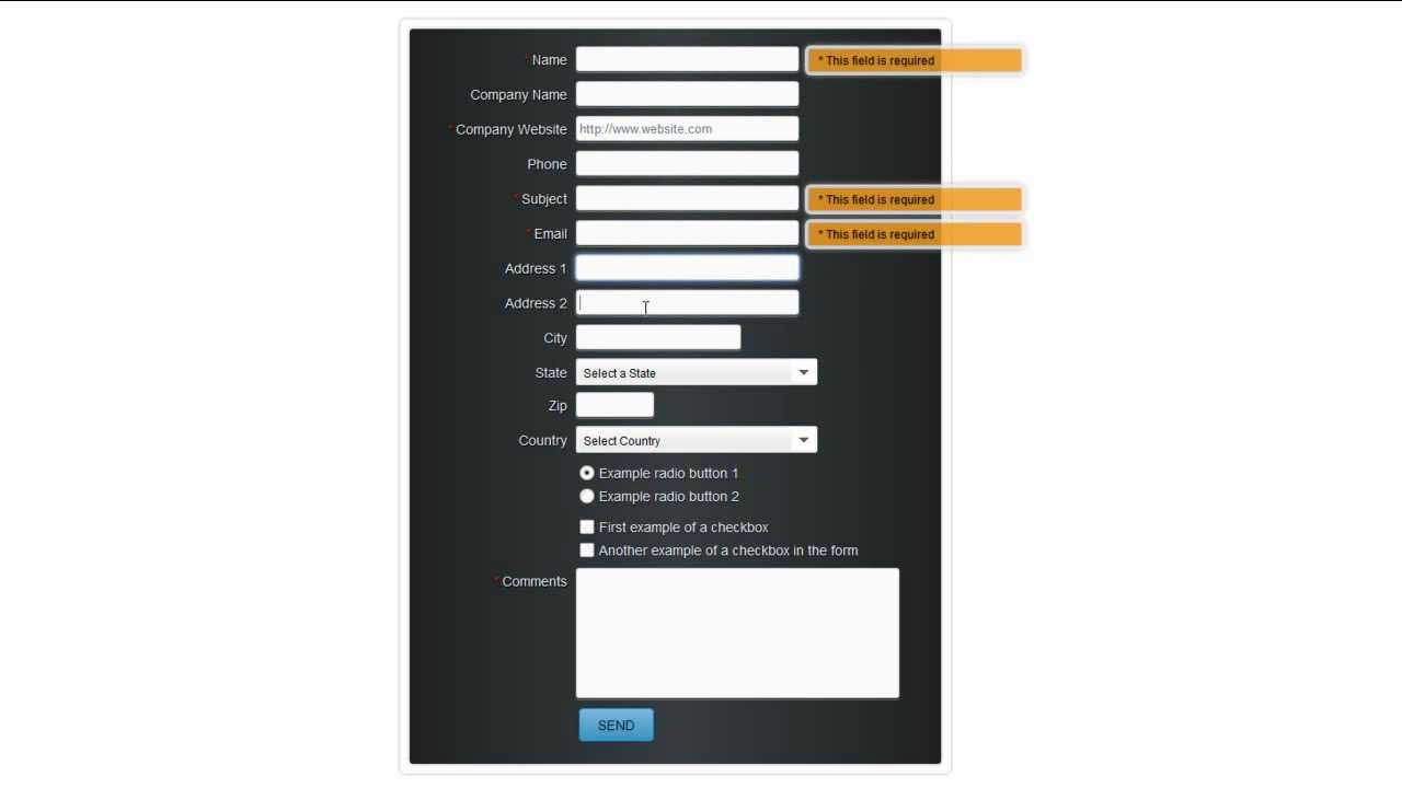 True CSS3 Multi Option Form Demo YouTube true-css3-multi-option-form-demo-youtube