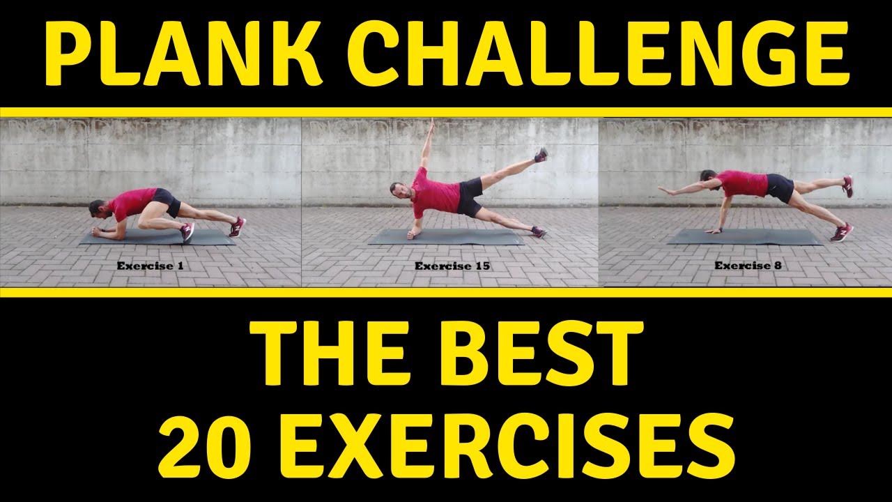 Plank Challenge [BEST 20 EXERCISES] - YouTube