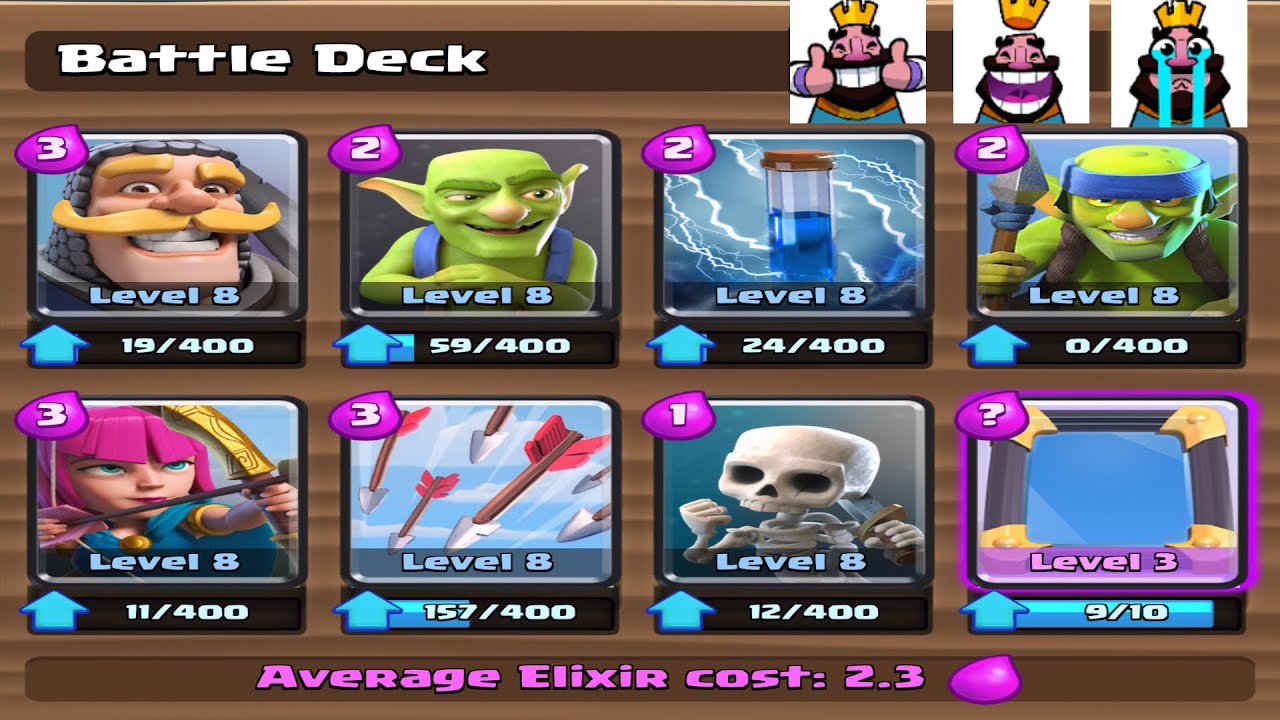 CLASH ROYALE LOW COST DECK EVER :: AV ELIXIR COST 2.3 - YouTube