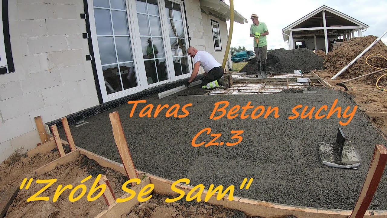 Projekt Taras/Weranda.Suchy beton i naprawa ogrodzenia - YouTube