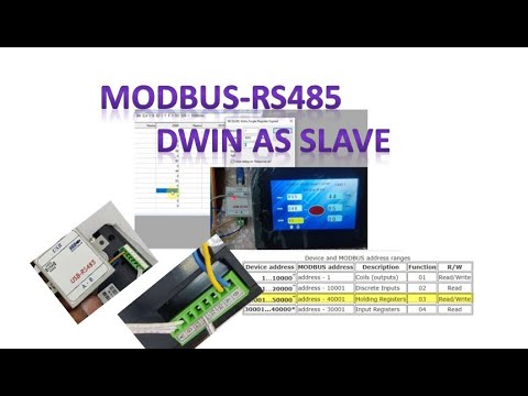 #20 DWIN - MODBUS RS485 SLAVE - YouTube
