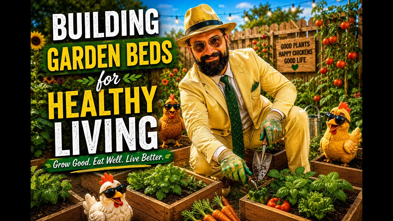 Yosemite Mini Farm: Building Garden Beds - YouTube