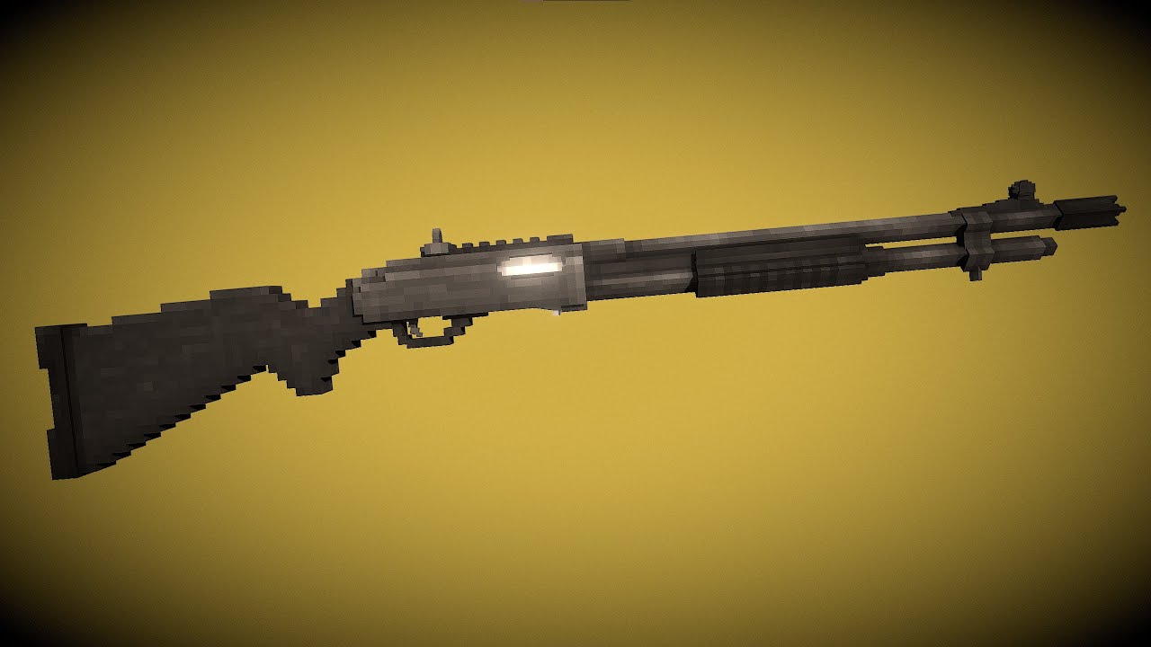 Remington 870 "Pump-Shotgun" Time Lapse [Minecraft Bedrock/MCPE] - YouTube