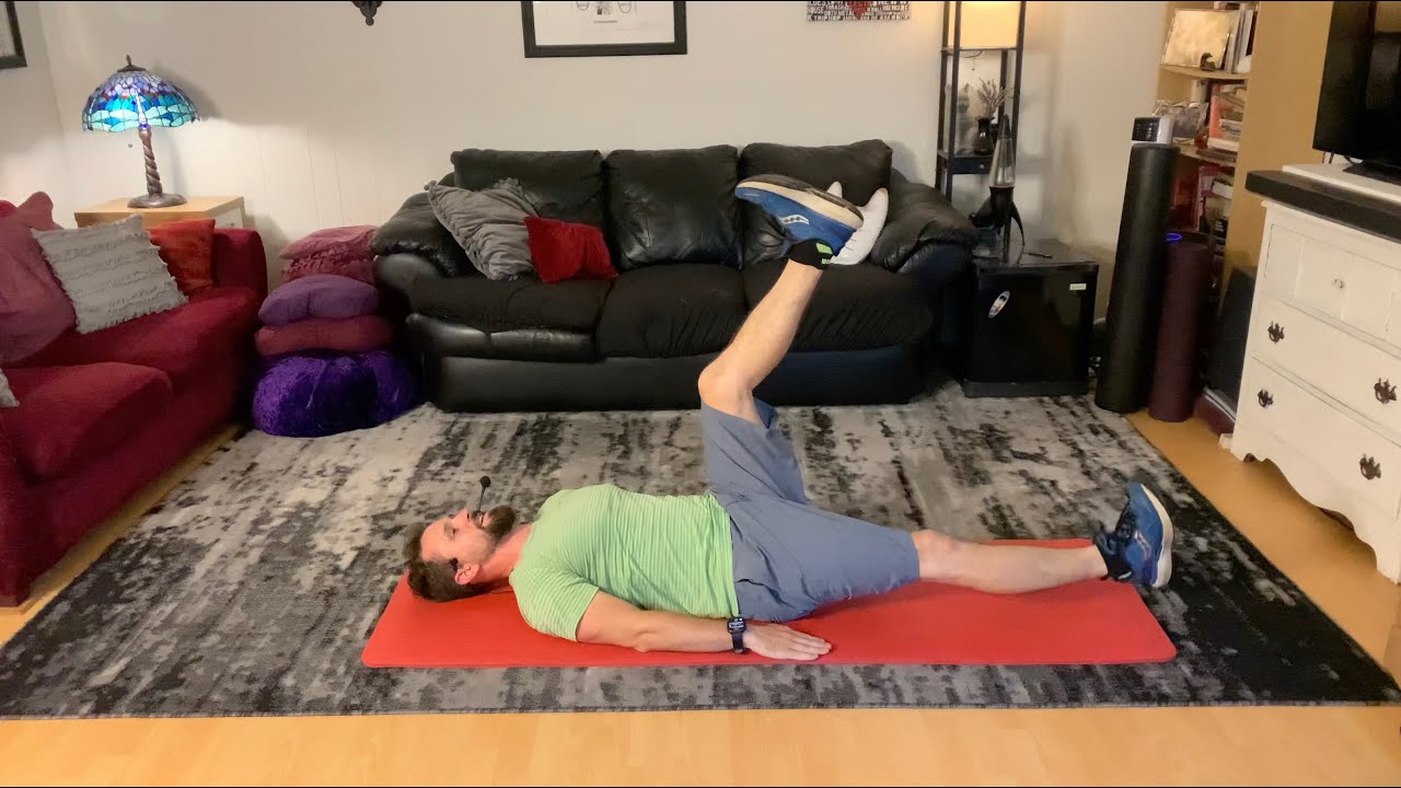 Single Leg Drop (Supine) - YouTube