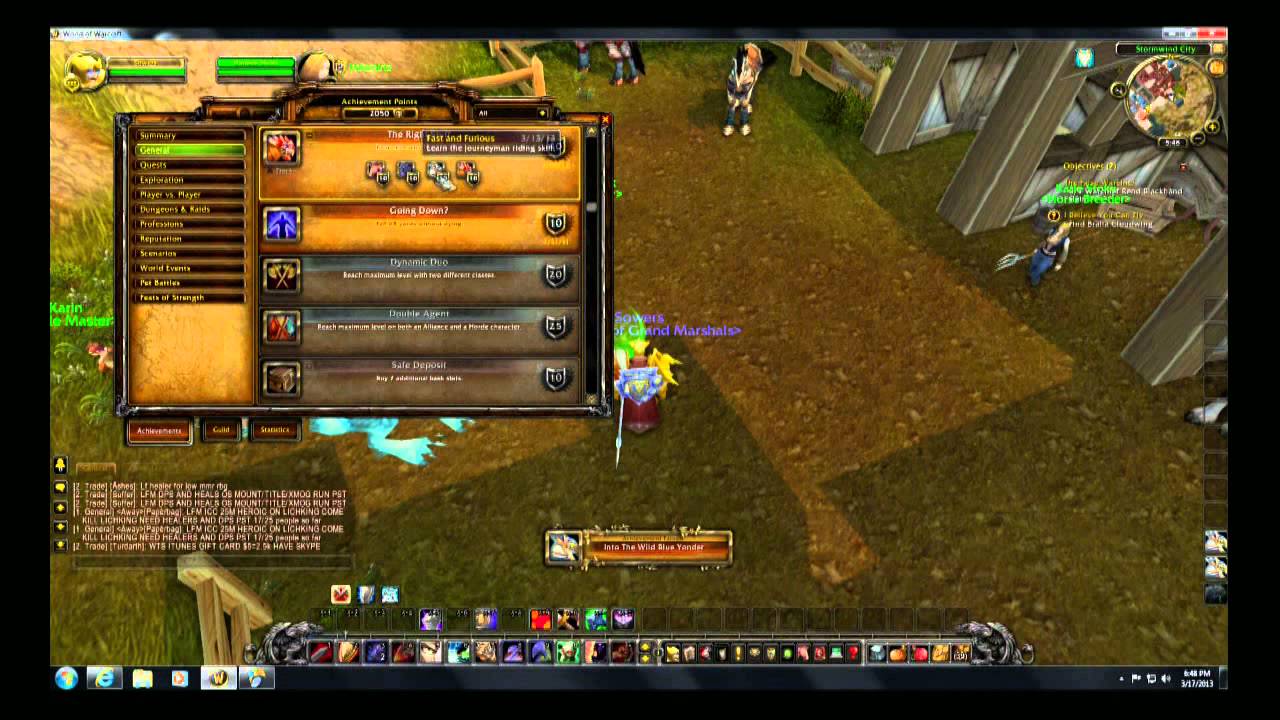 WOW lvl 60 Mount Training - YouTube