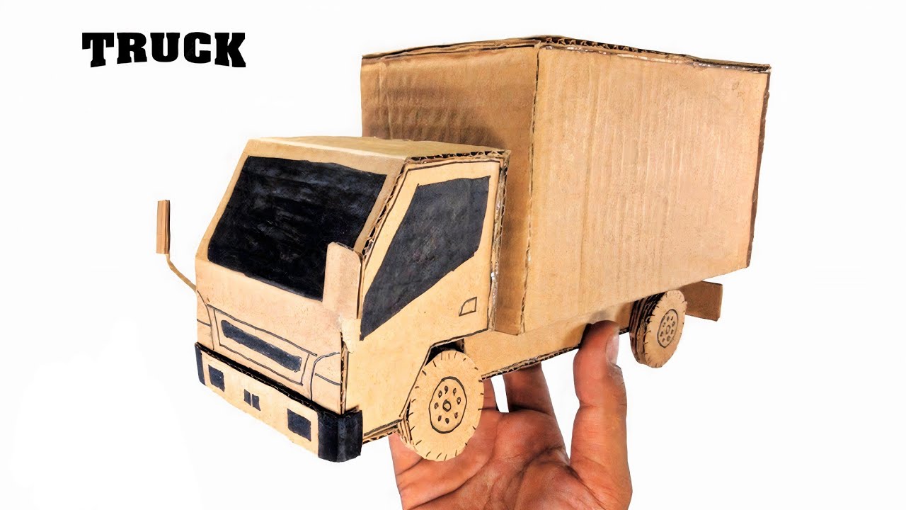 How to Make Truck From Cardboard | Cardboard Truck DIY - YouTube