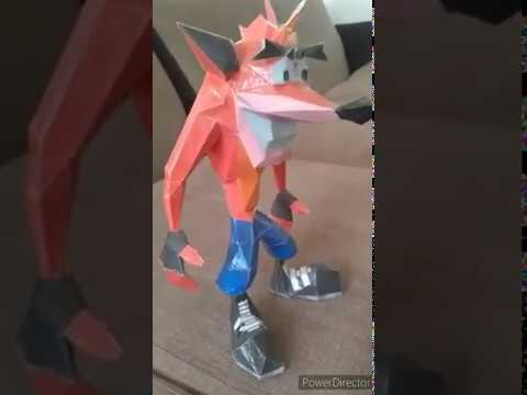 【Papercraft de Crash clàsico ps1 】 - YouTube