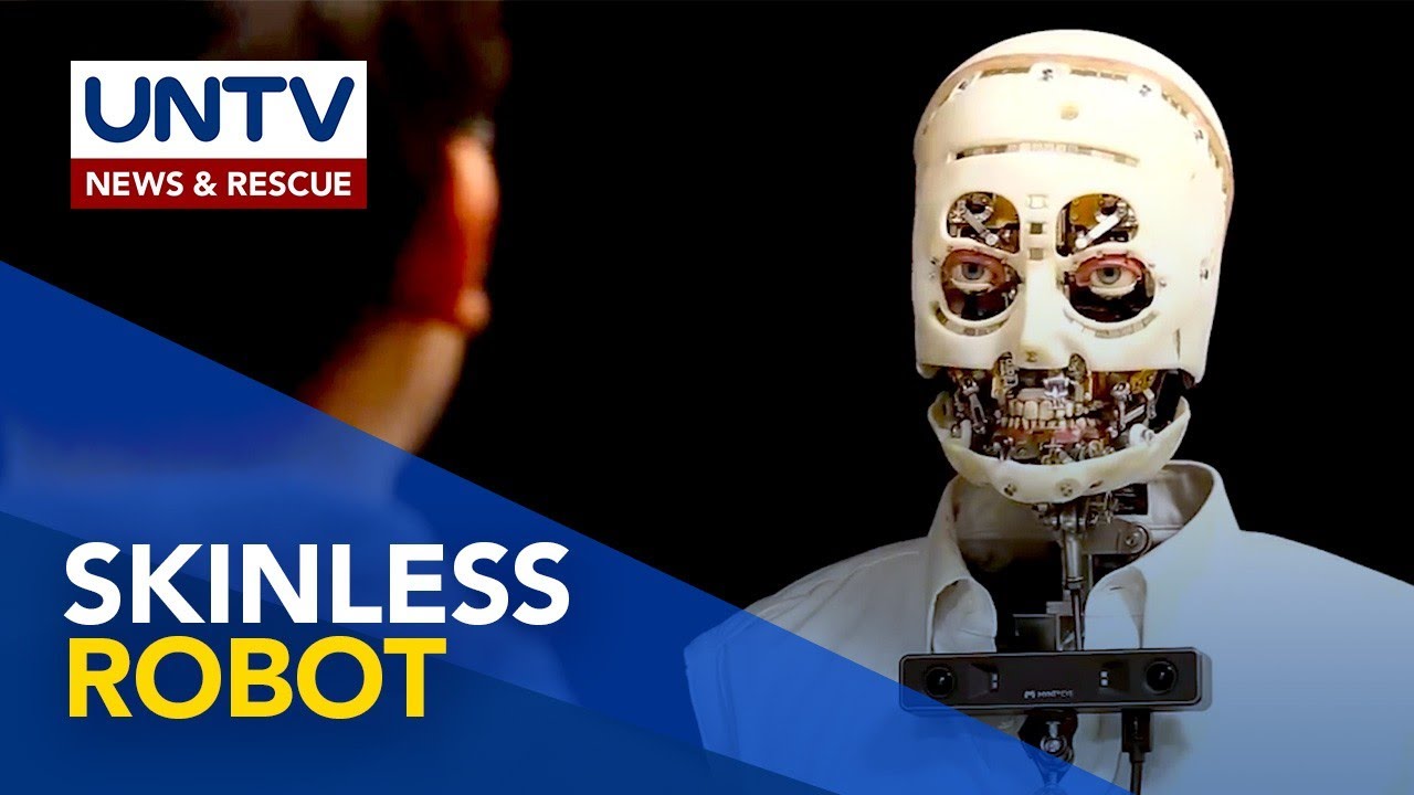 Skinless robot na may kakayahang kumurap gaya ng isang tao, nilikha ng ...