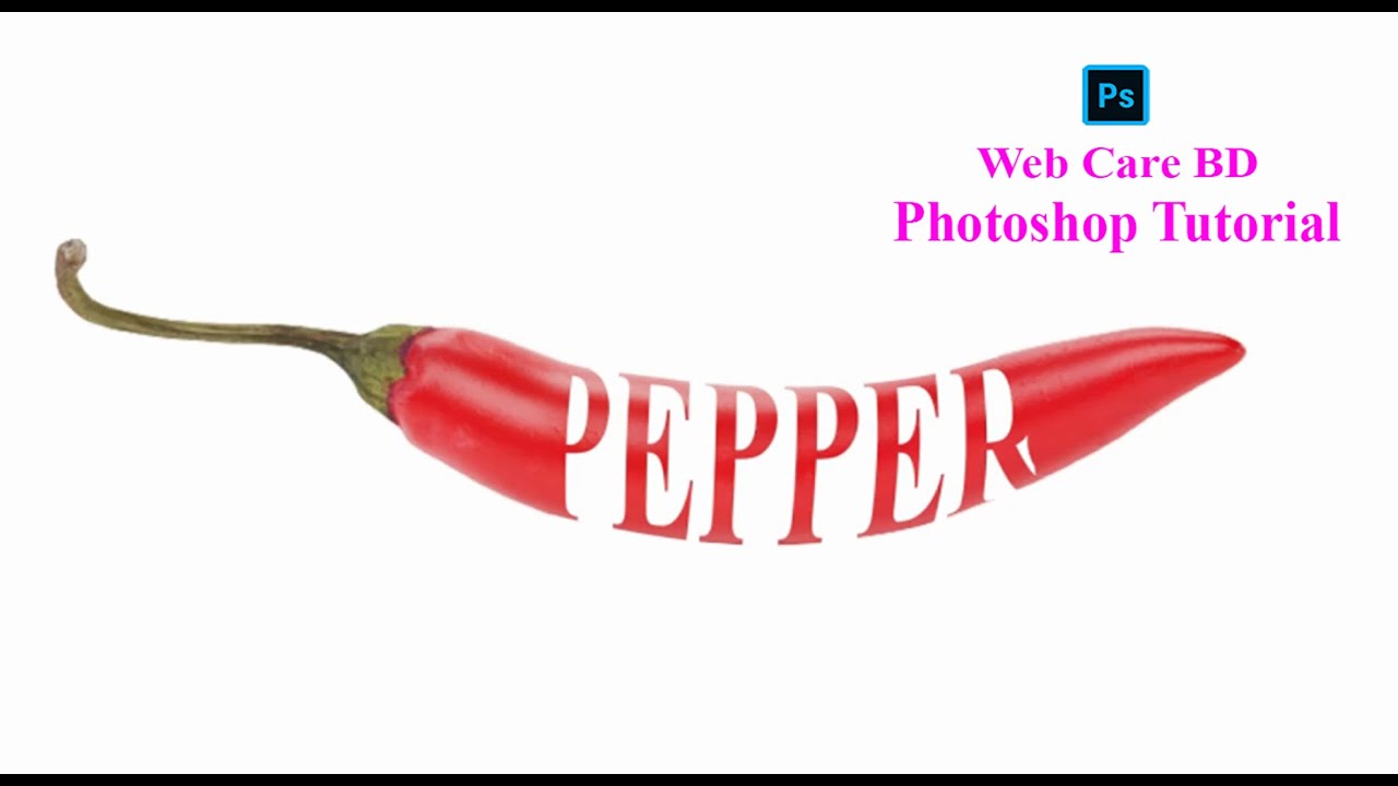 How to apply chili peppers text effect || Adobe photoshop tutorial ...