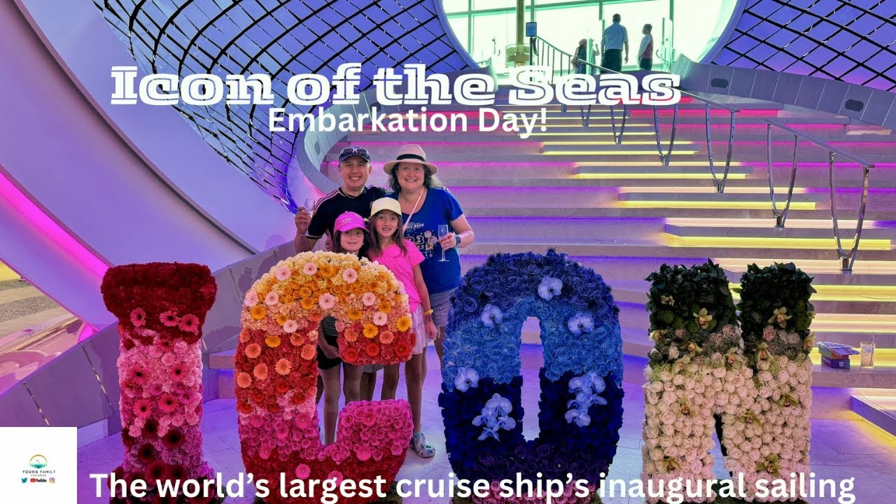 Icon of the Seas - Inaugural Sailing, Embarkation Day - YouTube