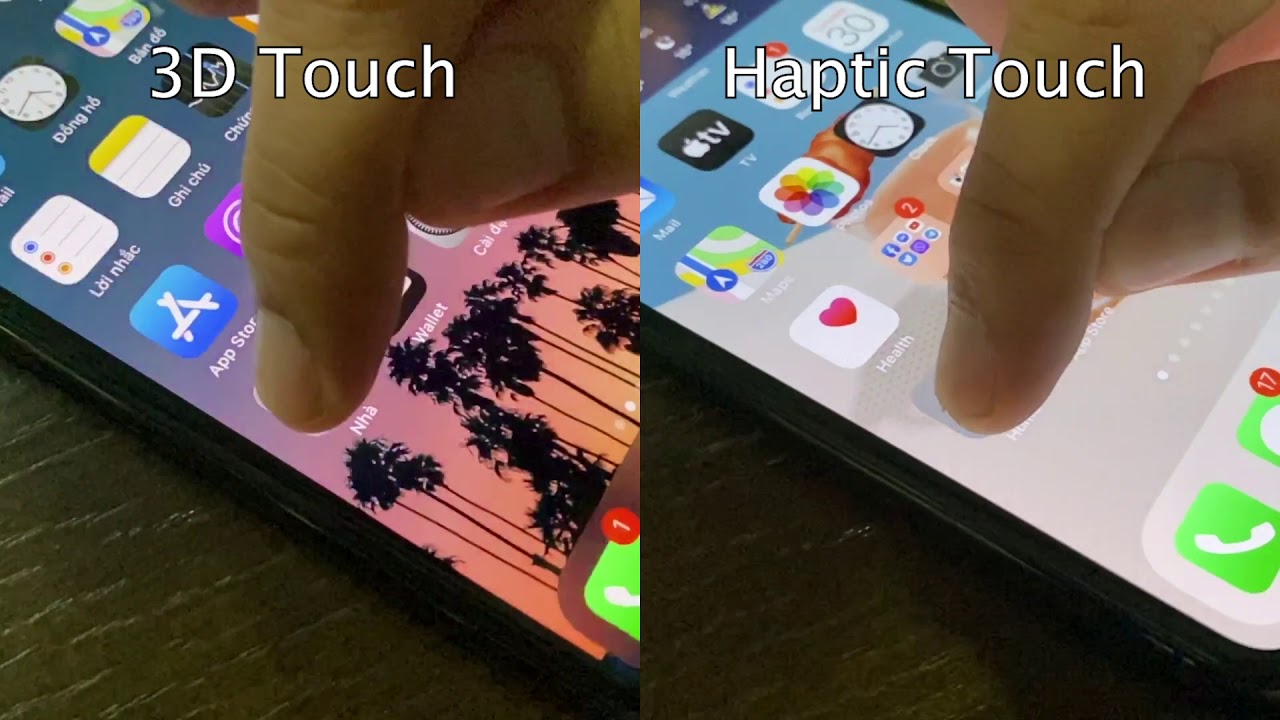 3D Touch vs Haptic Touch - YouTube