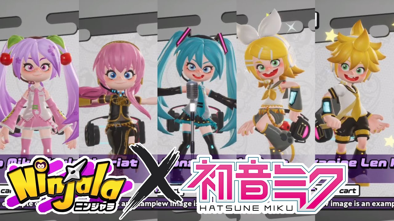 Ninjala X Hatsune Miku Collab All Items Available on Store Nintendo ...