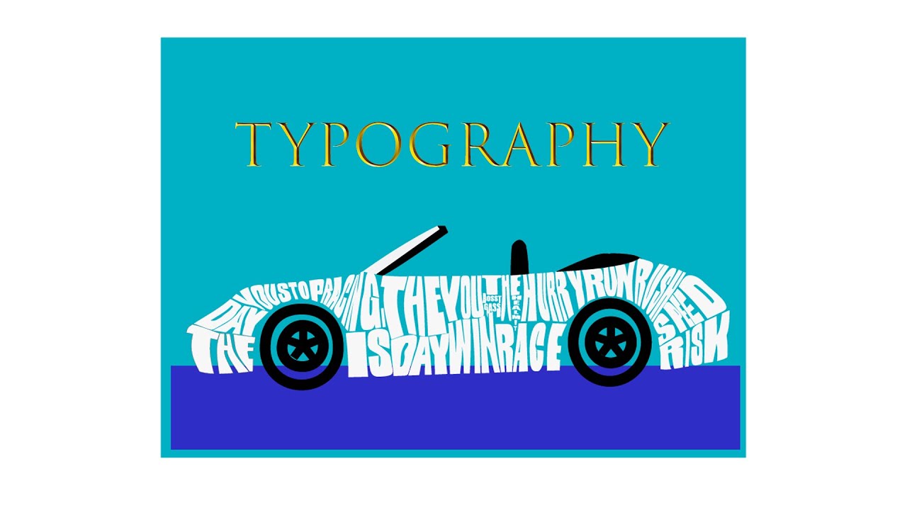Designing a Car Using Typography | Adobe Illustrator Process - YouTube