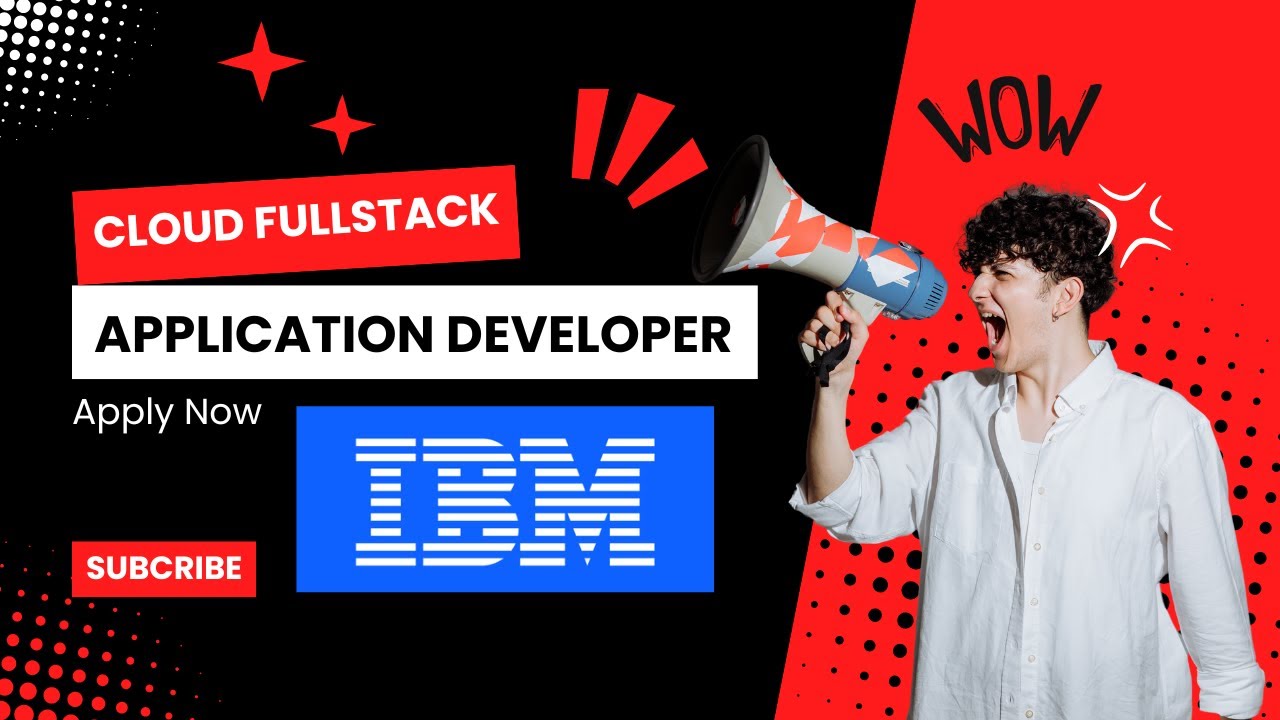 IBM is hiring for Application Developer: Cloud FullStack | Apply Now @DIVINE-i4U - YouTube