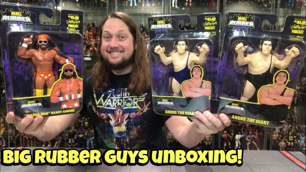 Macho Man & Andre the Giant Big Rubber Guys Unboxing & Review! - YouTube