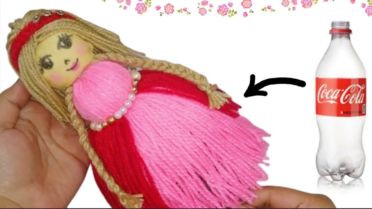 How to make yarn / Woollen doll at home | Easy doll making tutorial ...