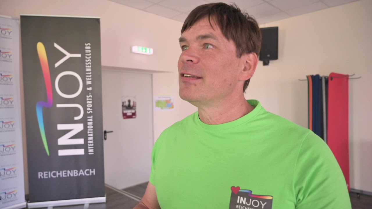 Talk mit Frank Rudolf, Fitness-Fan im Injoy Reichenbach - YouTube