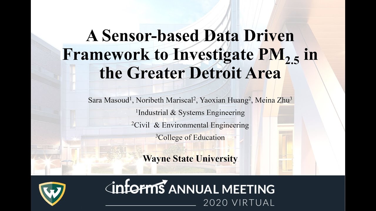 A Sensor-based Data Driven Framework to Investigate PM2.5 in the ...
