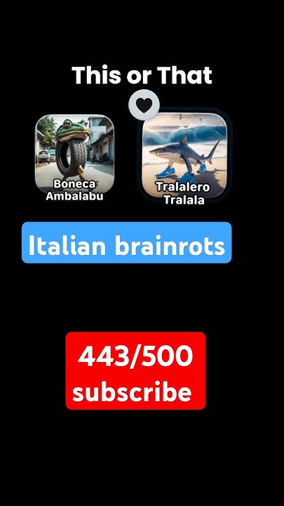 italian brainrots - YouTube