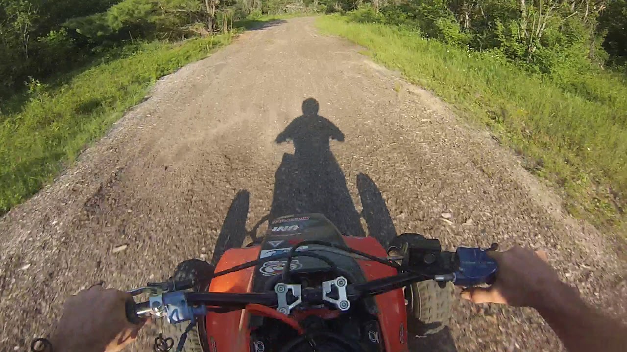 trx250r CT350 big bore trail ride. - YouTube