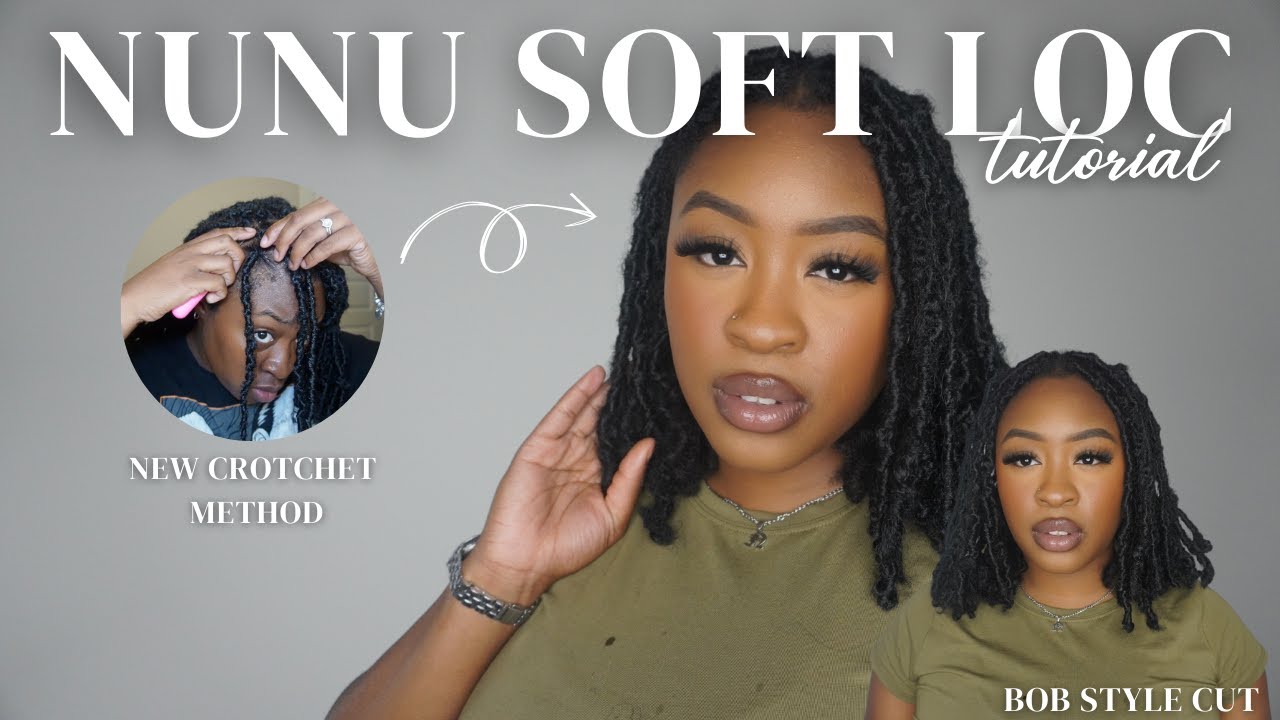 Beginner-Friendly Knotless Faux Loc Bob: New Crotchet Method Tutorial ...