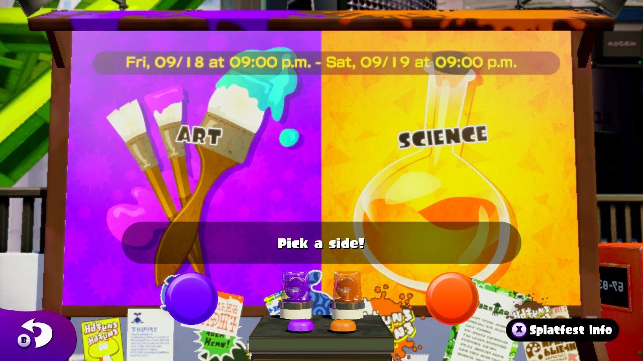 LIVE - Splatfest | Team Science FTW | Gameday J - YouTube