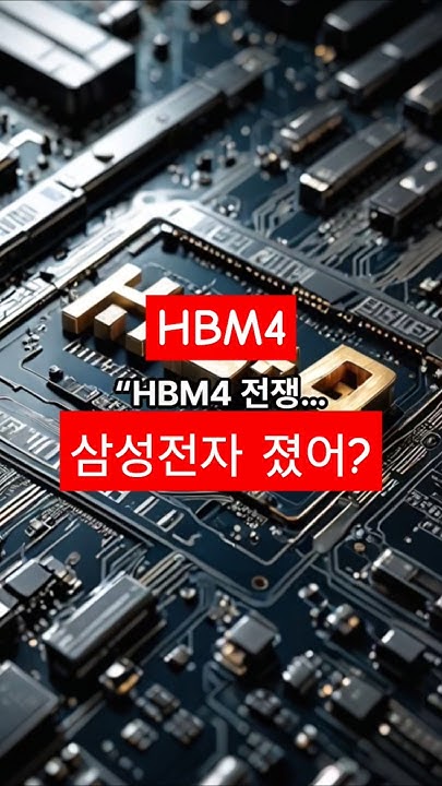 HBM4 또 삼성전자가 졌어? - YouTube