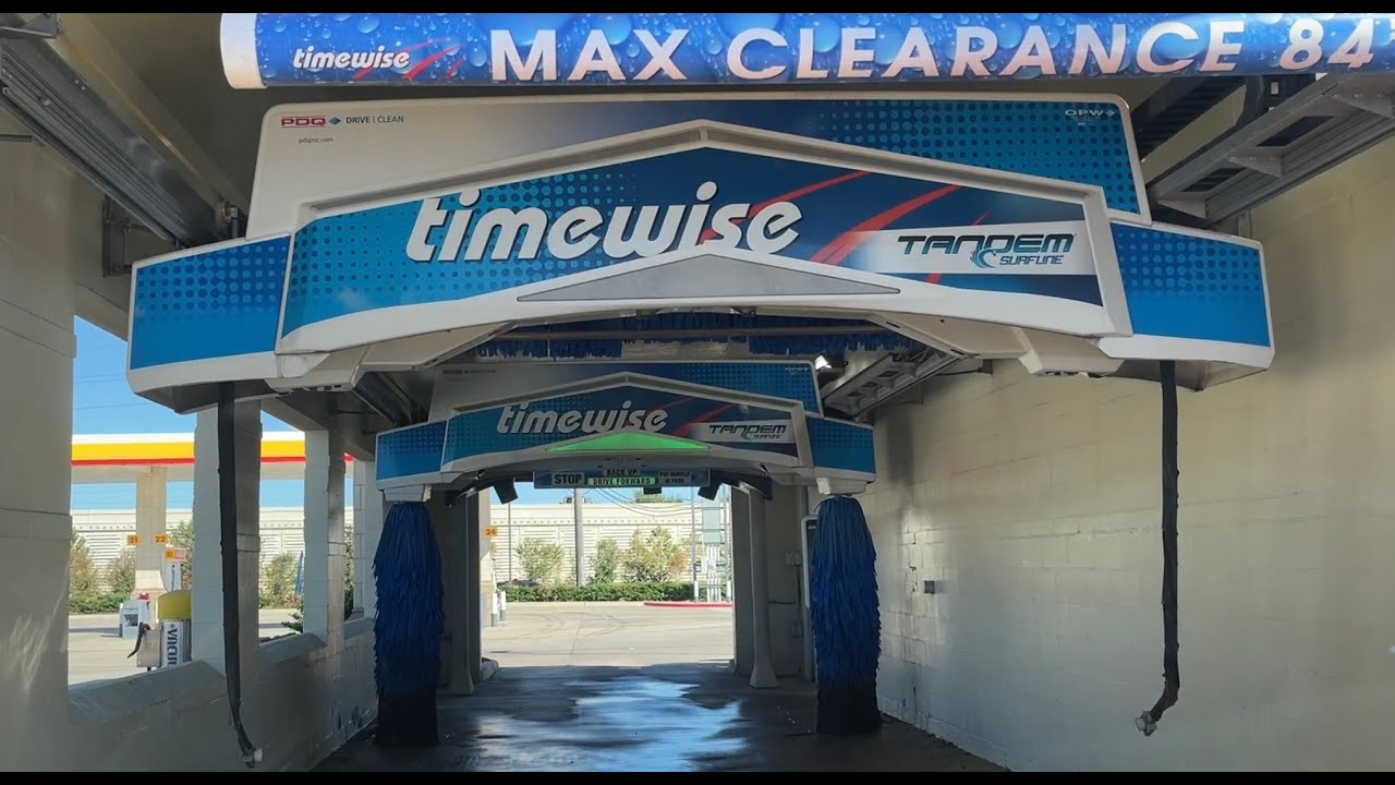 PDQ Tandem Surfline with Swing Air Dryers at Shell/Timewise Gas Station ...