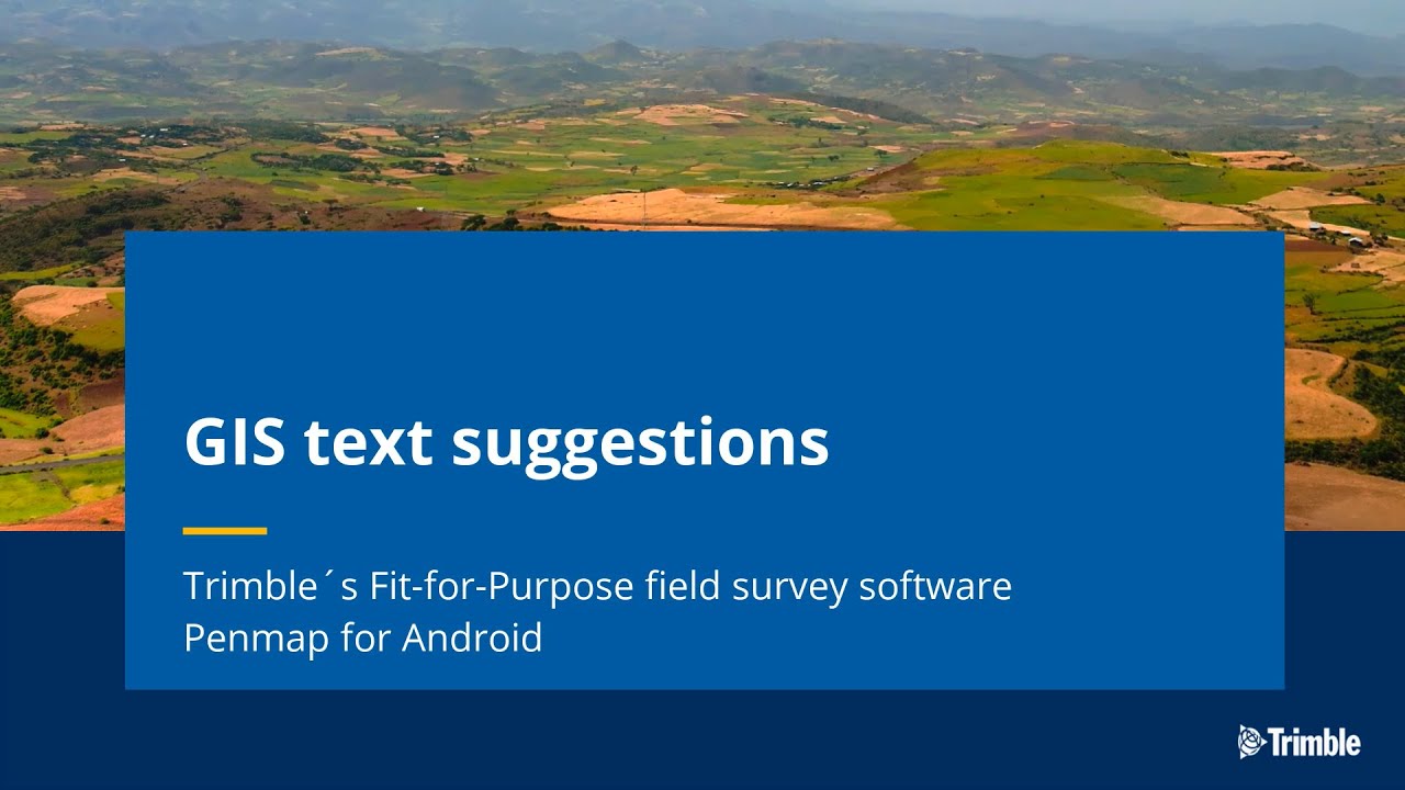 GIS text suggestions - YouTube