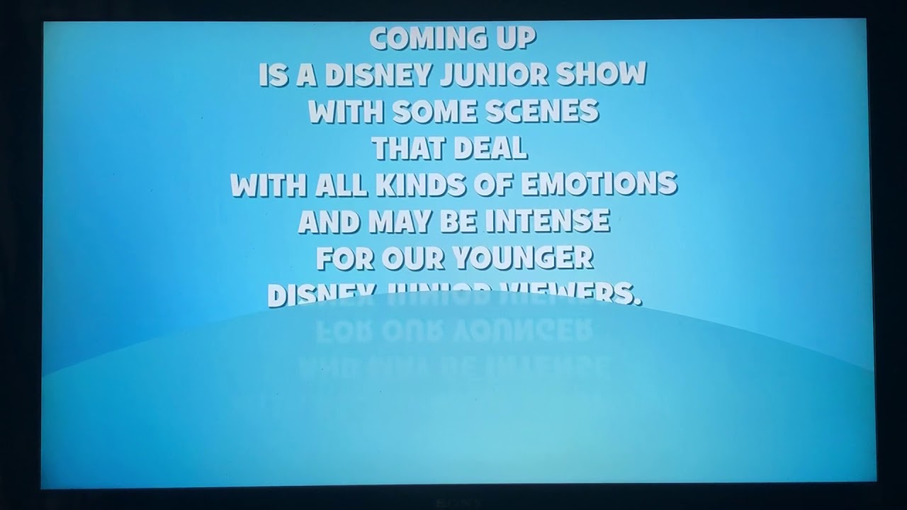 Disney Junior Warning - YouTube
