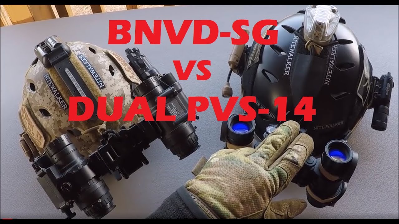 Mod Armory IC D-14 Dual Bridged PVS-14's vs BNVD-SG Binocular Goggles ...