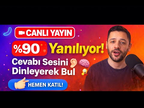 %90 Yanılıyor! Cevabı Sesini Dinleyerek Bul 👂🧠