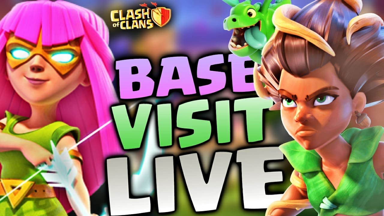Coc LIve - Back With Live Stream - Base Visit & Legend League Attack ...