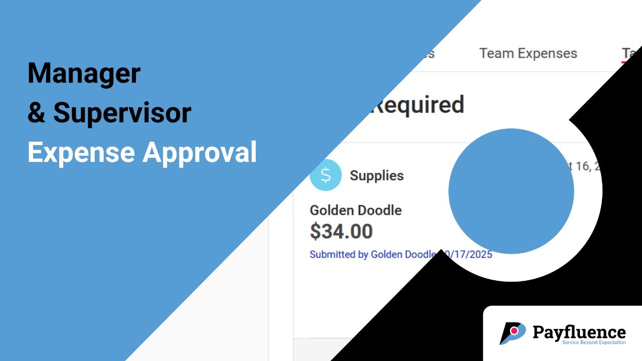 Manager & Supervisor | Expense Approval - YouTube