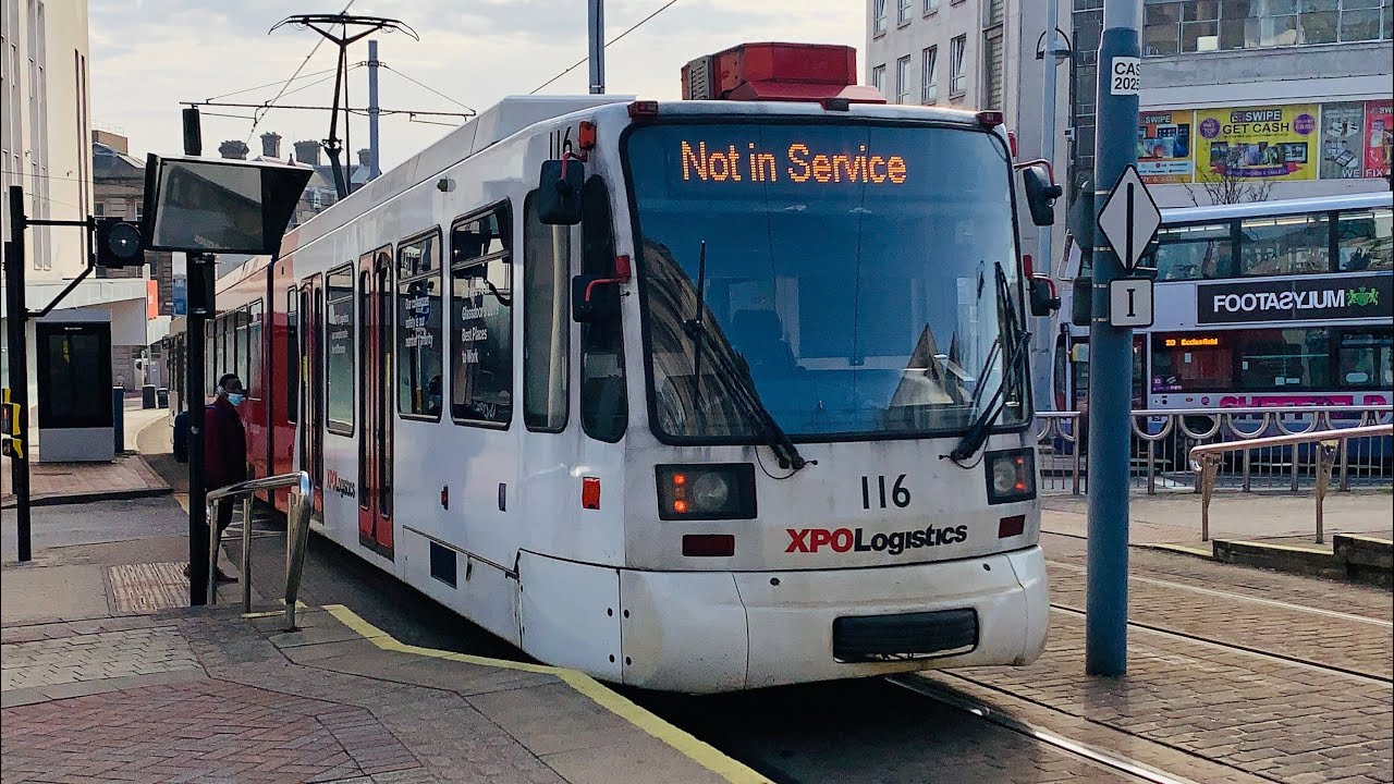 Stagecoach Sheffield SuperTram 116 At Castle Square From Malin Bridge ...