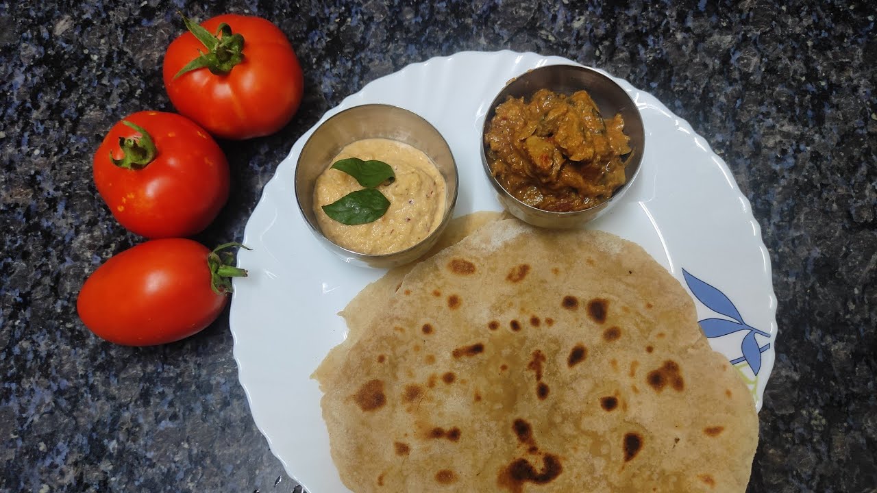 soft chapathi and meal maker gravy/ chappathi recipe/meal maker gravy ...