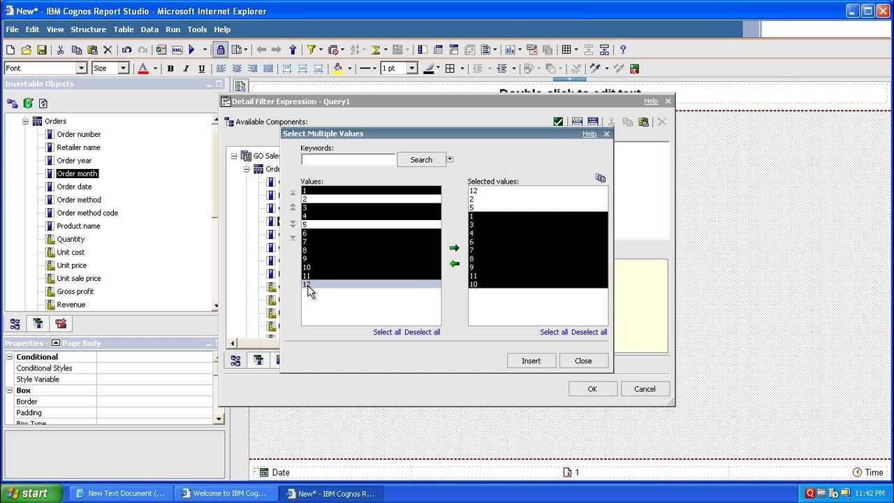 Creating parameterized parameterized filter in cognos - YouTube