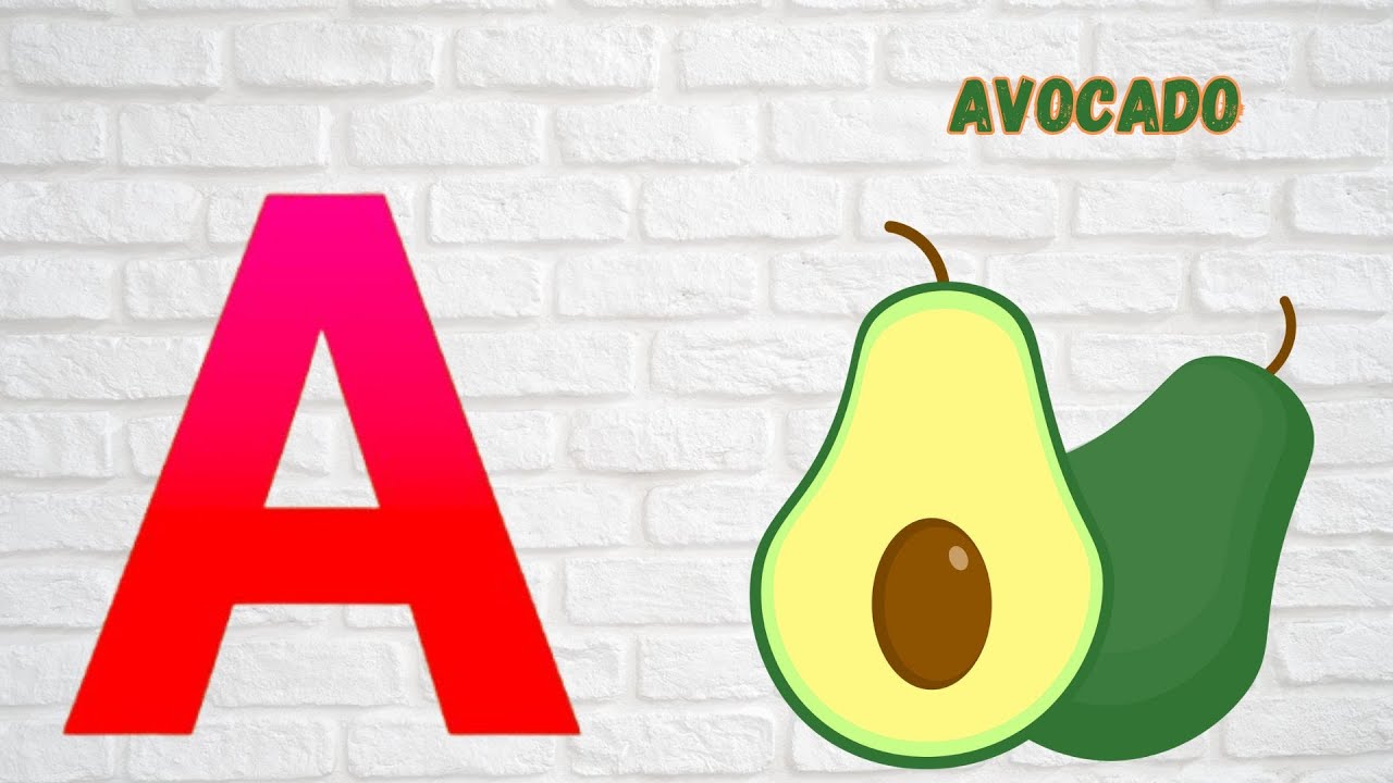 A for Avocado | ABCs fruits song for kids | Alphabet | ABCs ...