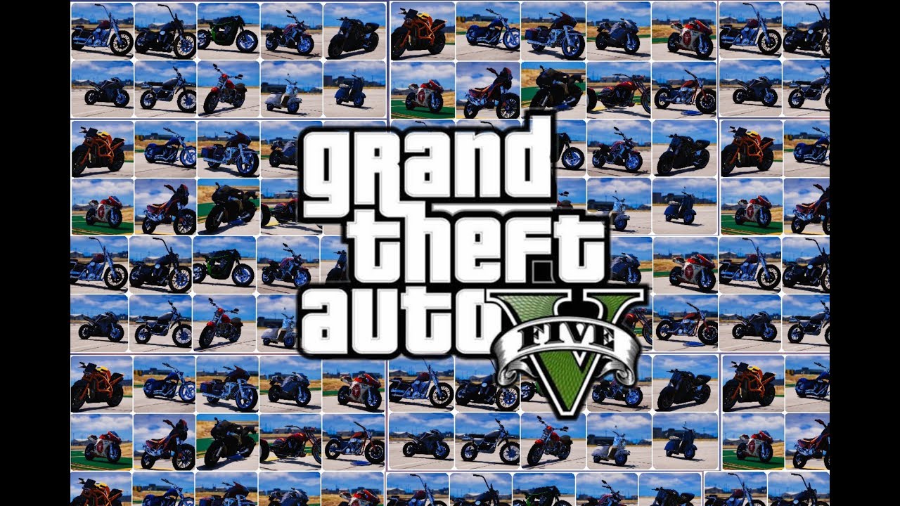 GTA V : All Motorcycles With name Full hd - YouTube