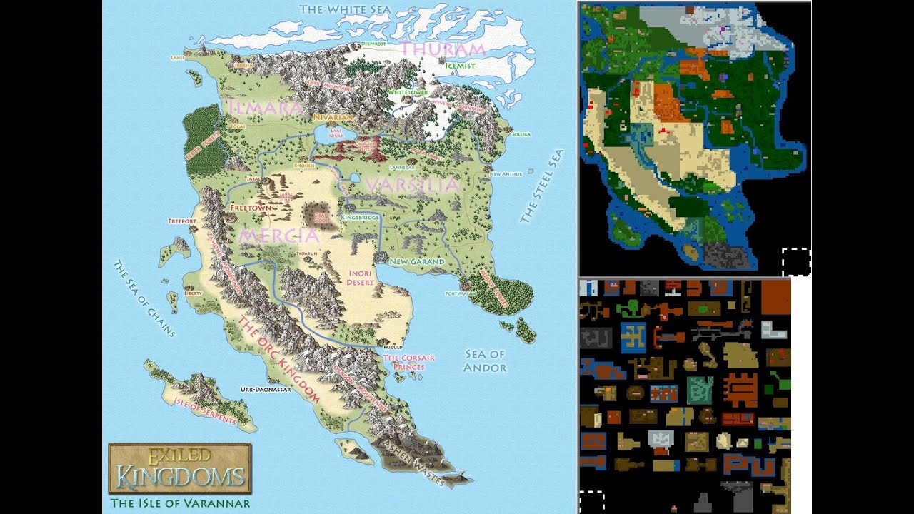 Heroes 3 new map from Exiled Kingdoms game - The Isle of Varannar - YouTube