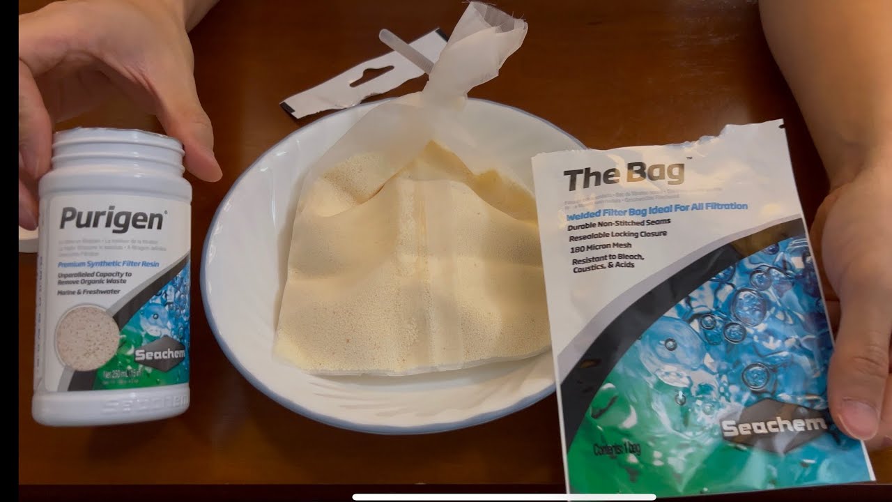 Seachem Purigen and The Bag - YouTube