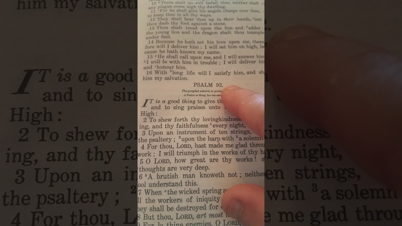 Psalm 92 Verses 1 2 3 4 5 From The King James Version Bible YouTube psalm-92-verses-1-2-3-4-5-from-the-king-james-version-bible-youtube