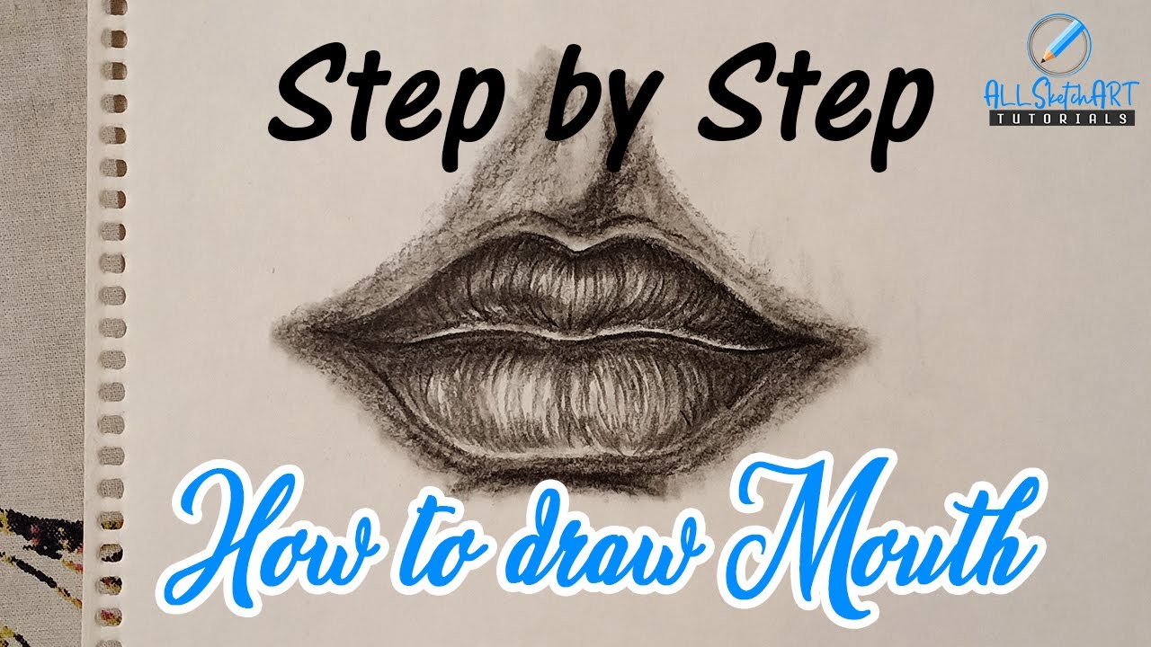 How to Draw Human Mouth | Step by Step - YouTube