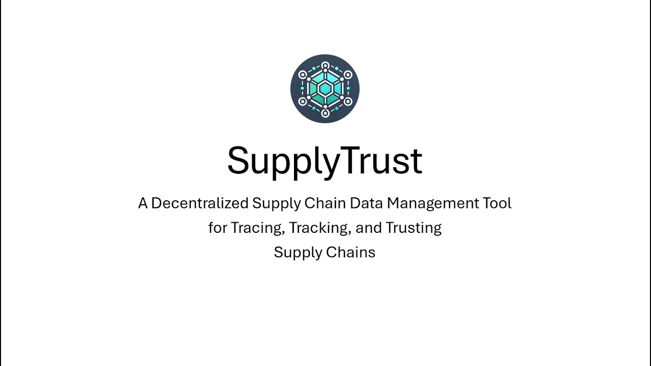 SupplyTrust - DIF Hackathon 2024 - YouTube