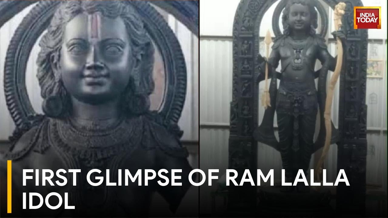Unveiling The Face Of Ram Lalla: First Look Of 51-Inch Idol Before ...