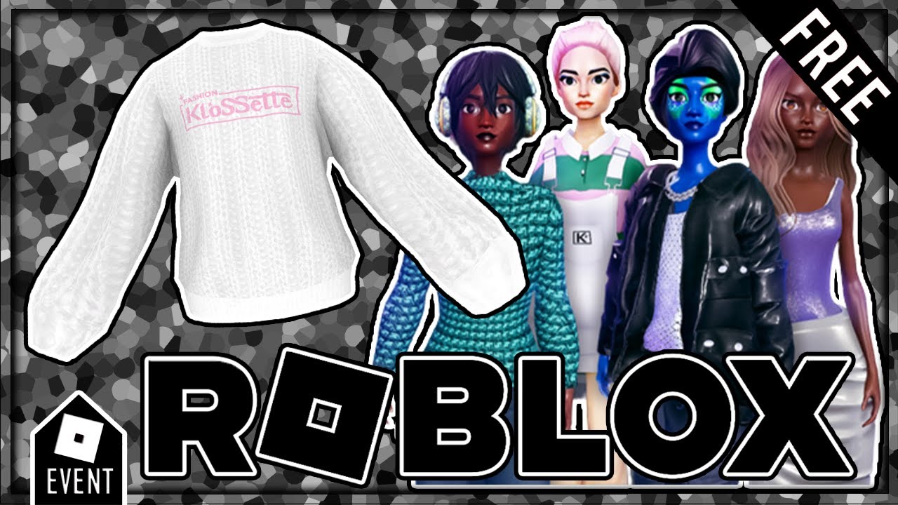 [FREE-ITEM] HOW TO GET THE KLOSSETTE OVERSIZED SWEATER! (Roblox Fashion ...