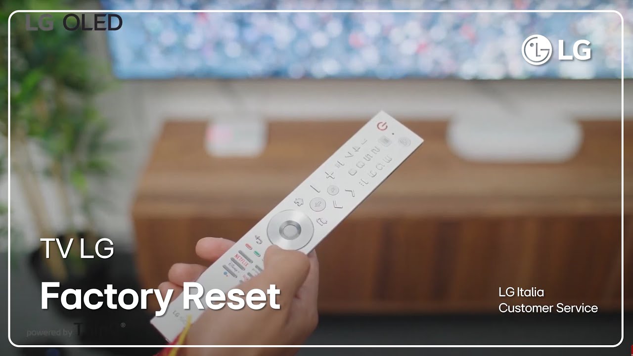 TV LG | Come fare Factory Reset nelle Smart TV - YouTube