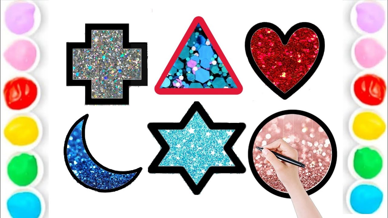 Learn 2d Shapes, Colors For Kids and Toddlers | Drawing 2d Shapes ...