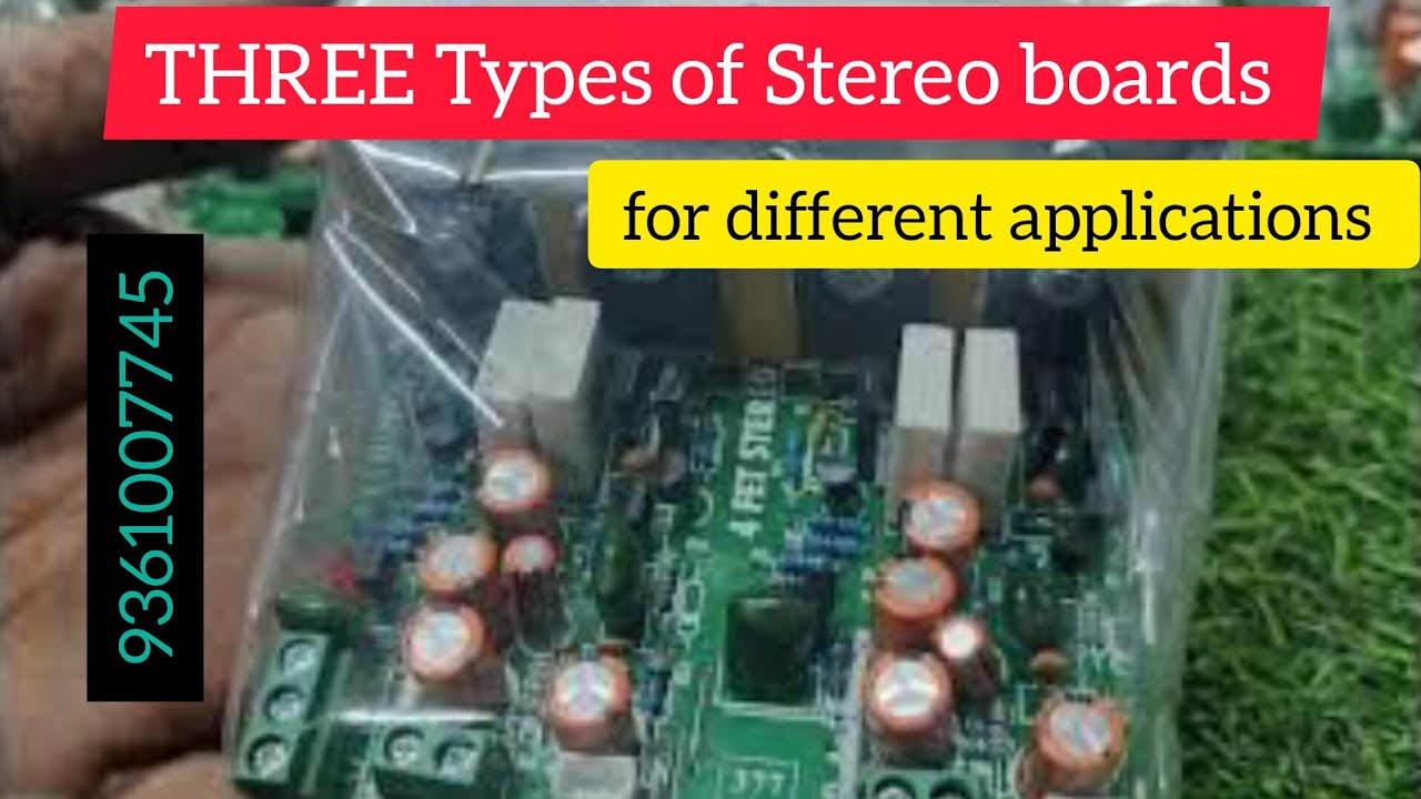 THREE Types of Stereo boards for different applications #9361007745 ...