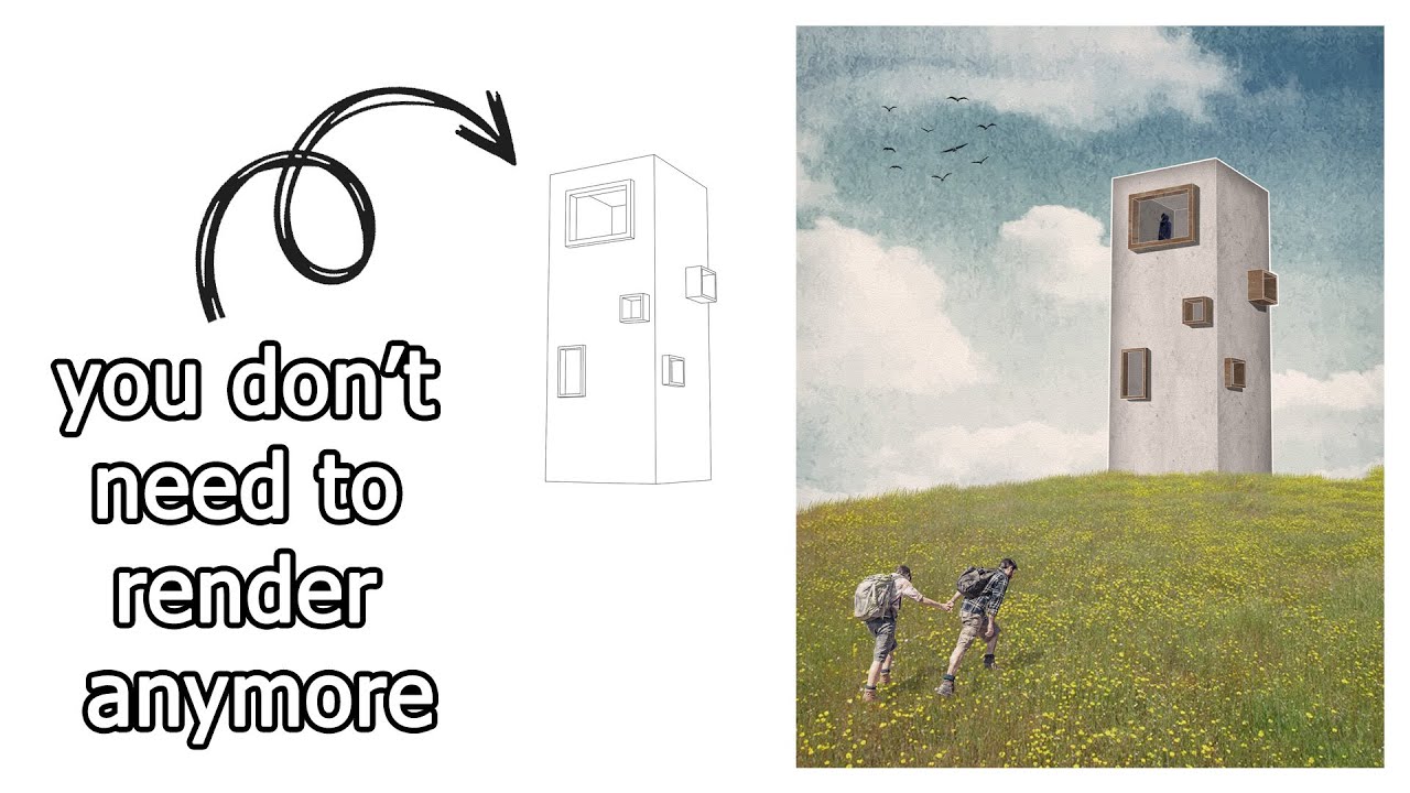 Creating a render without rendering | Creando un render sin renderizar ...